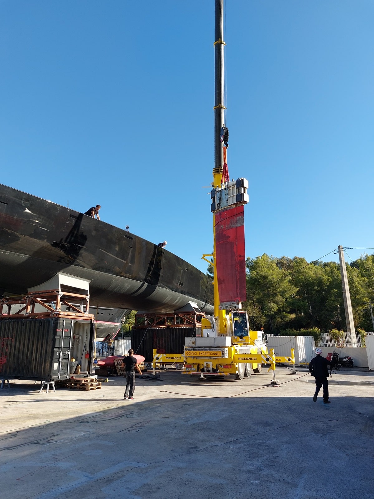 Wally 130 Black Sails Maintenance works 2023–2024-PART 1 October 2023 ...