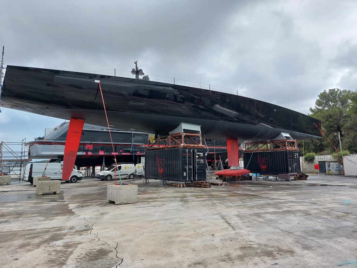 Wally 130 Black Sails Maintenance works 2023–2024-PART 1 October 2023 ...